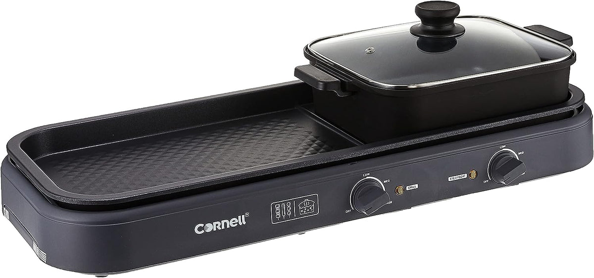 Cornell CCG-EL98DT 2-in-1 Steamboat BBQ Pan Grill Hot Pot Set – ET ...
